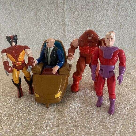 Marvel | Toys | Vintage 9s Marvel Xmen Figures Wolverine Professor X ...